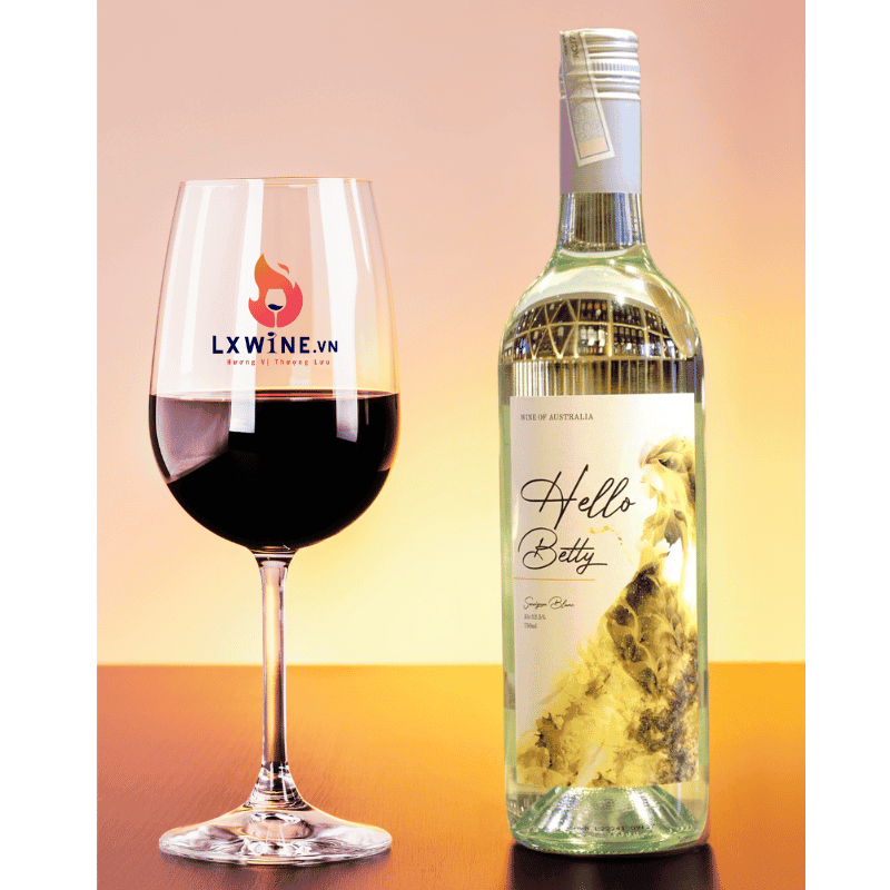 Rượu vang trắng Hello Betty Sauvignon Blanc 750ml - Hương vị Úc